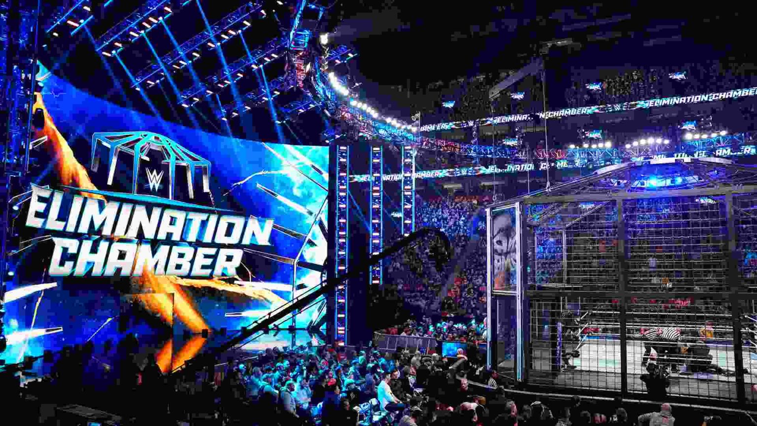 Cartel final y horarios WWE Elimination Chamber 2024